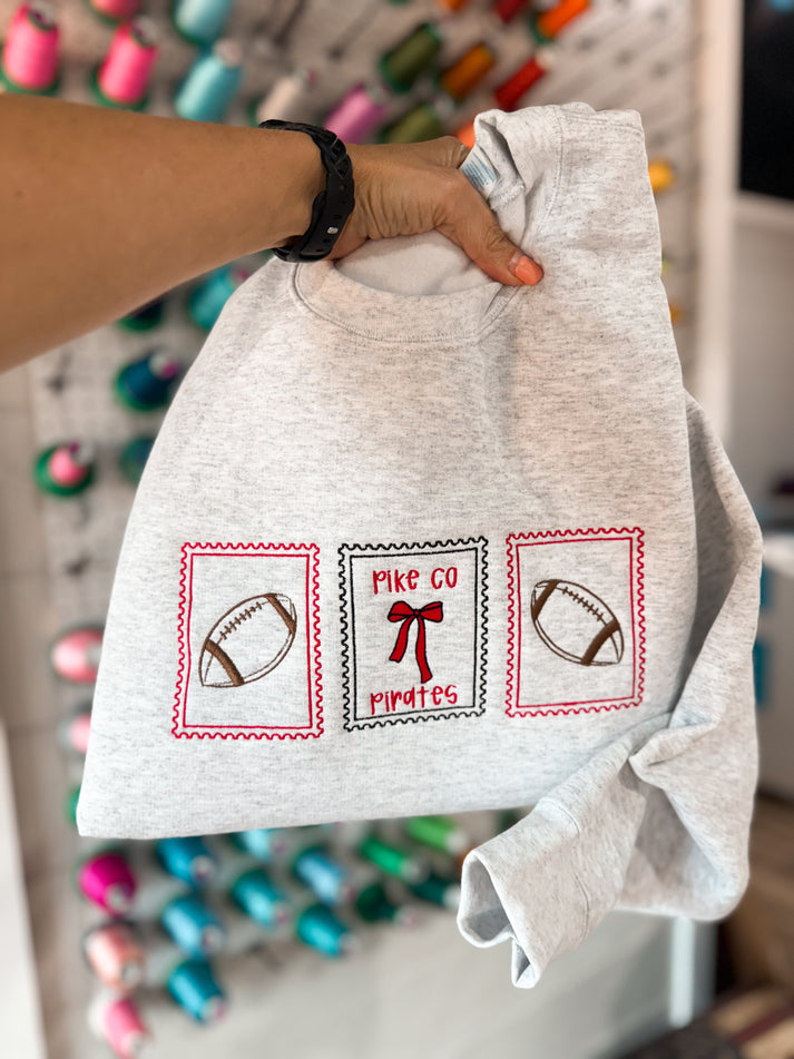 Football Stamp Embroidery Design – BrandedClothingCo