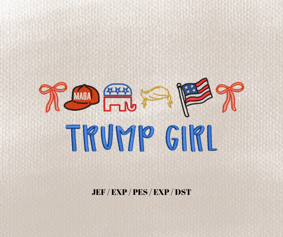 Trump Girl Icon Embroidery Design – BrandedClothingCo